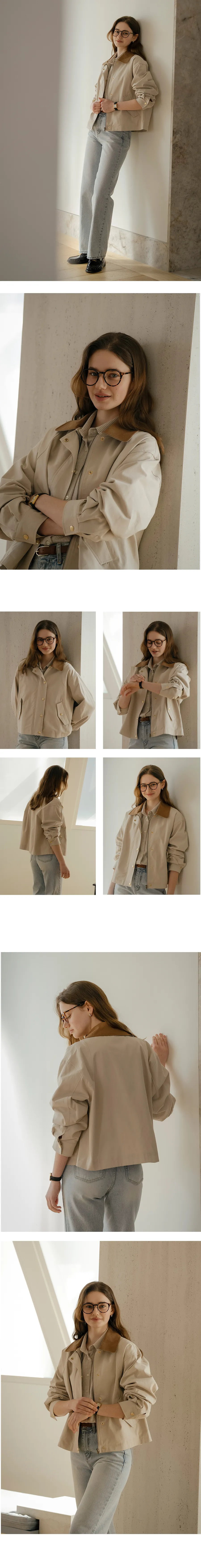 Danna coloring collar gold button jumper_Sand Beige - 감도 깊은 취향 셀렉트샵 29CM