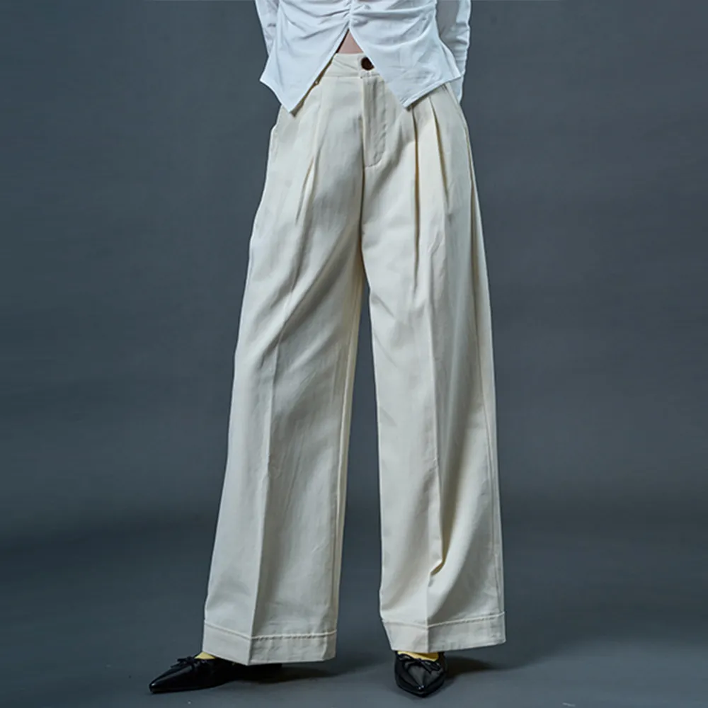 [CP] 멜빈 사계절 와이드 슬랙스 팬츠 [IVORY] KCL. - 감도 깊은 취향 셀렉트샵 29CM