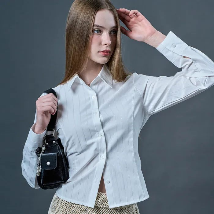 [CP] 멜빈 스트라이프 클래식 베이직 셔츠 [WHITE] - 감도 깊은 취향 셀렉트샵 29CM