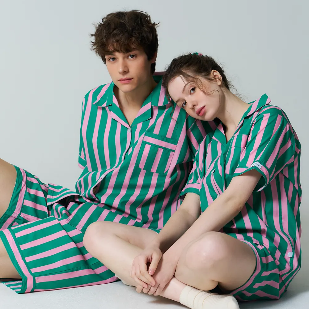 [2PACK] (uni) 러쉬팝 핑크 반팔 잠옷 세트 - 감도 깊은 취향 셀렉트샵 29CM