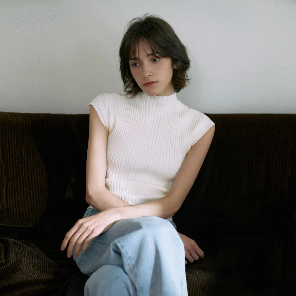 [5차 리오더]High-Neck Ribbed Cap Sleeve[LMBESPKN244]-4color - 감도 깊은 취향 셀렉트샵 29CM