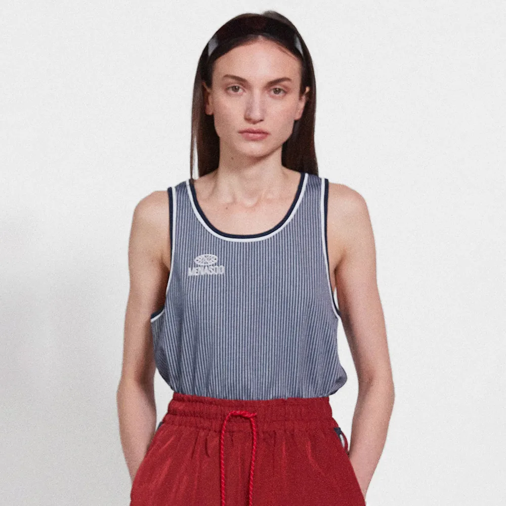 Stripe Double Binding Sleeveless_Navy - 감도 깊은 취향 셀렉트샵 29CM