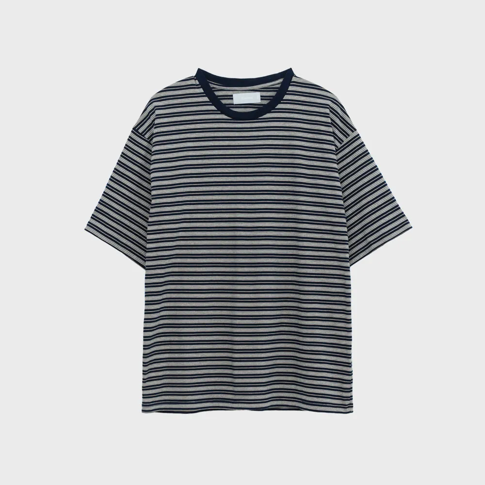 Stripe HS T-Shirt (Navy) - 감도 깊은 취향 셀렉트샵 29CM