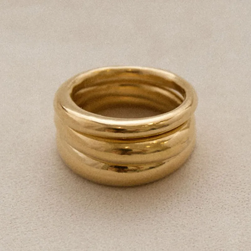Layer Ring Set Of Three [Gold] - 감도 깊은 취향 셀렉트샵 29CM
