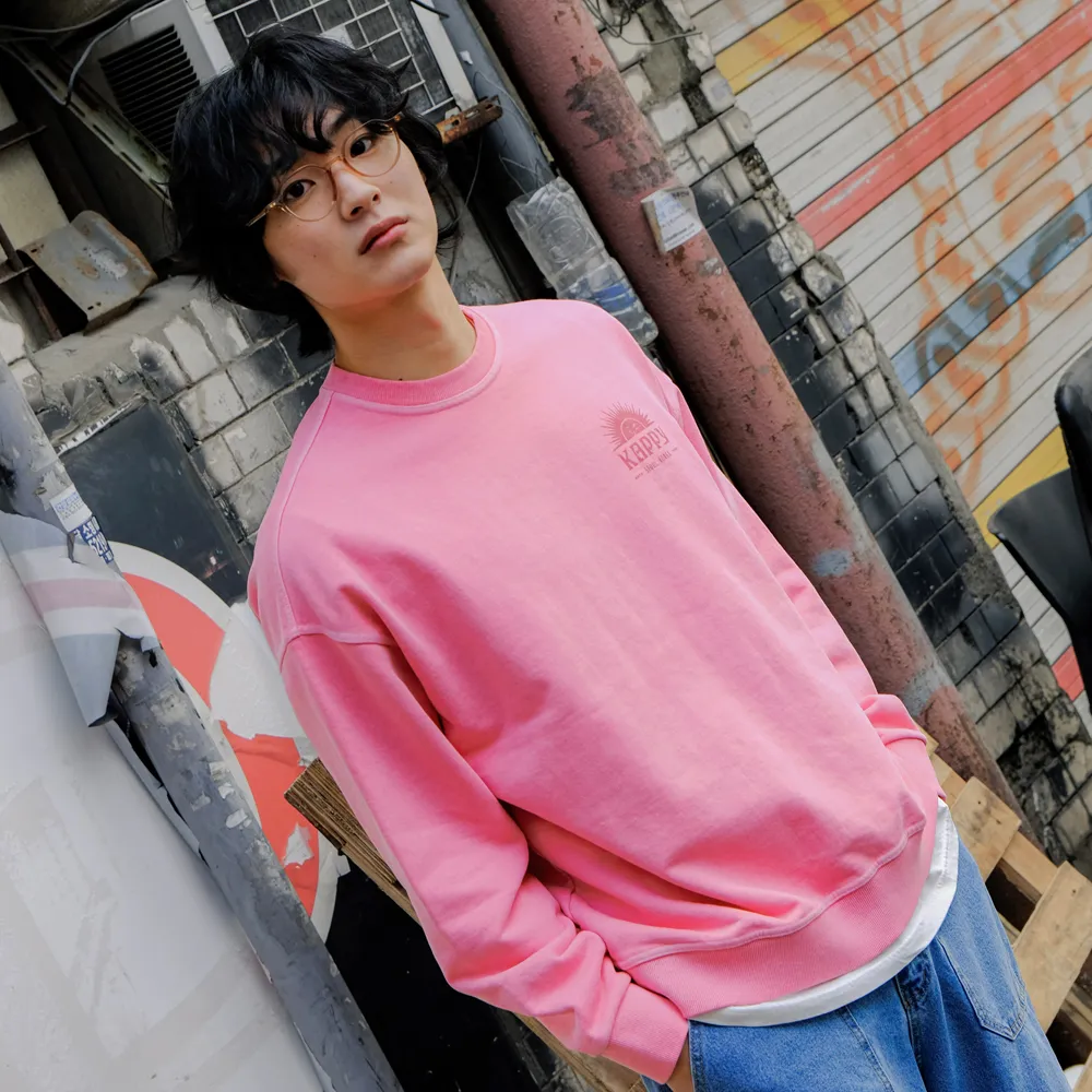 SUNNY WINK PIGMENT SWEAT SHIRT (PINK) - 감도 깊은 취향 셀렉트샵 29CM