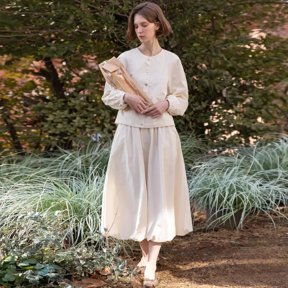 Volume long skirt - Cream - 감도 깊은 취향 셀렉트샵 29CM