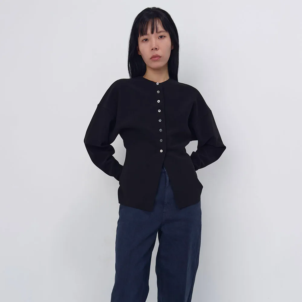 (W) LAY2 CARDIGAN (BLACK) - 감도 깊은 취향 셀렉트샵 29CM