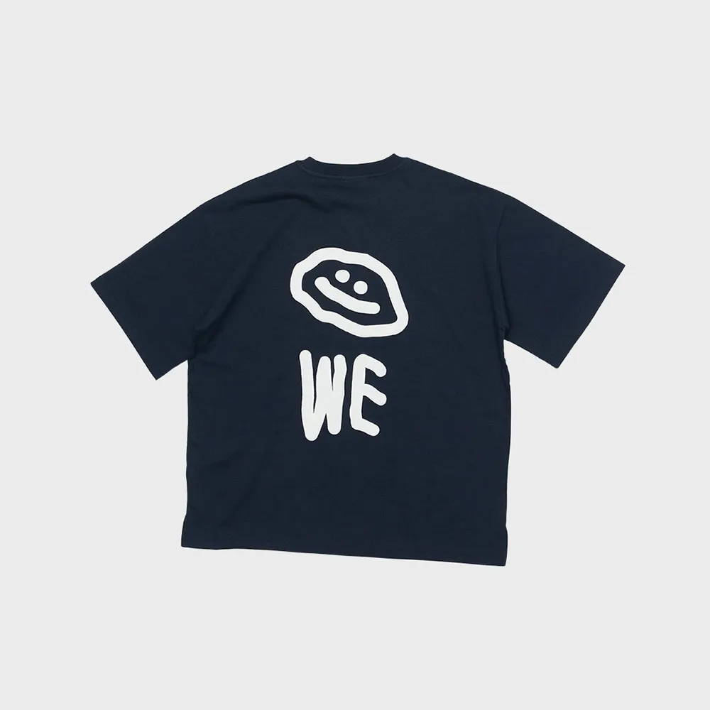 EMBO PRINT T SHIRT WE LOVE NAVY - 감도 깊은 취향 셀렉트샵 29CM