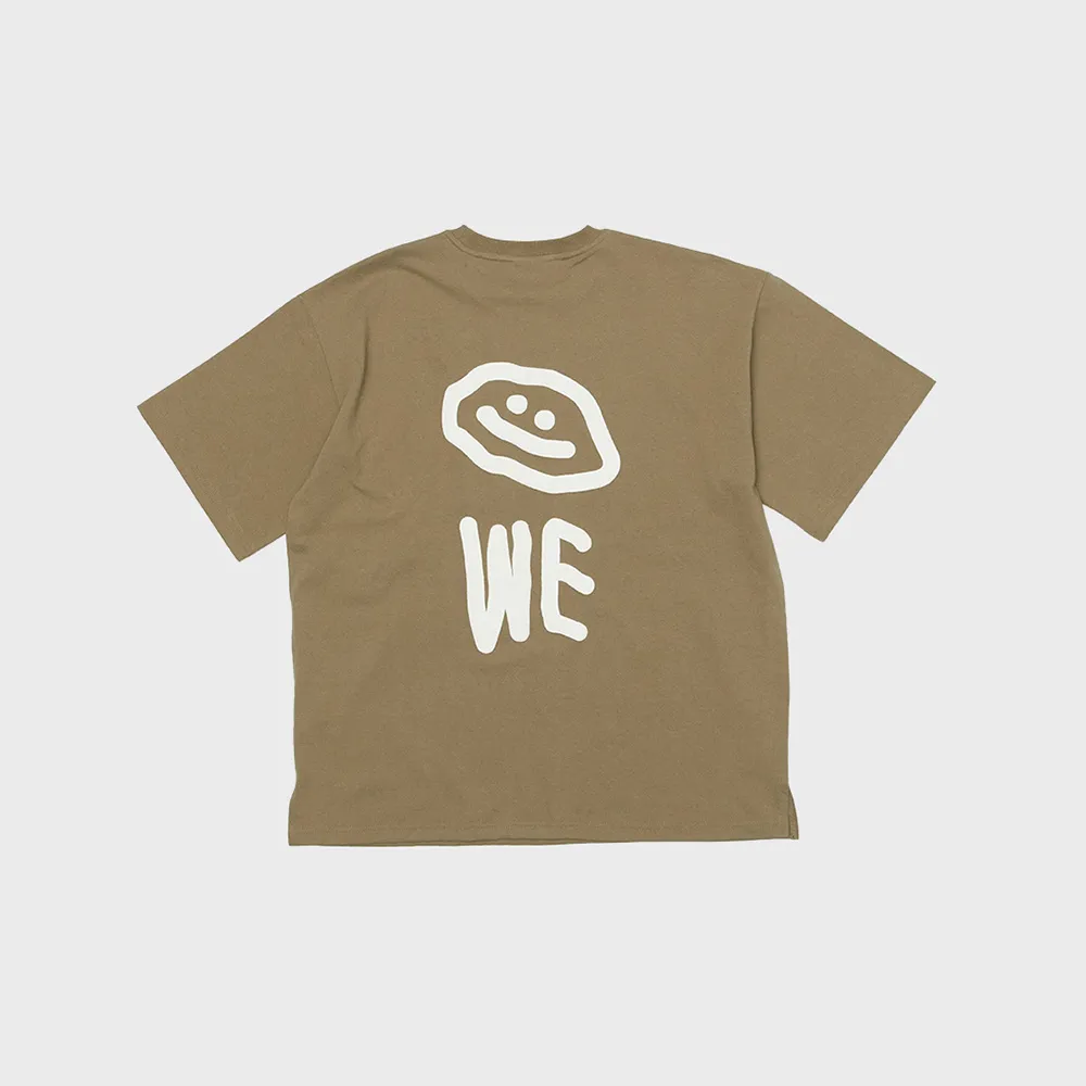 EMBO PRINT T SHIRT WE LOVE KHAKI - 감도 깊은 취향 셀렉트샵 29CM