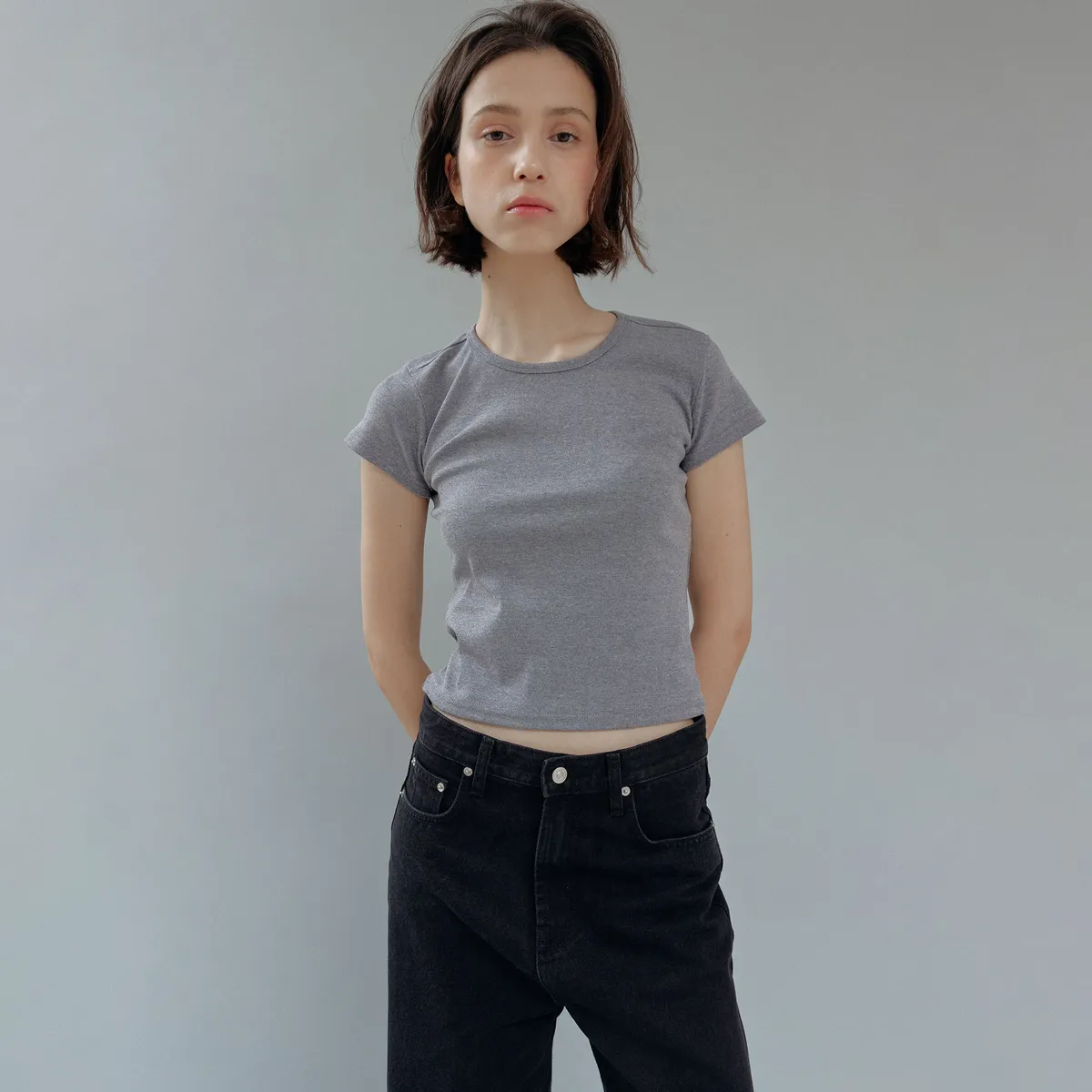 pure flex half t-shirts (melange) - 감도 깊은 취향 셀렉트샵 29CM