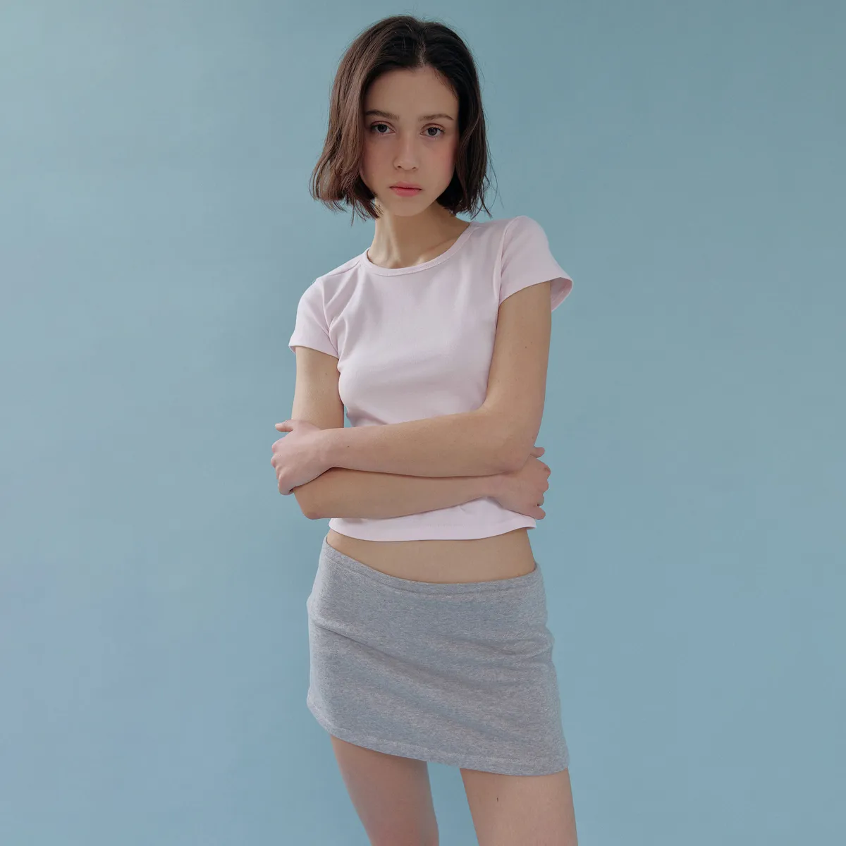 pure flex half t-shirts (powder pink) - 감도 깊은 취향 셀렉트샵 29CM