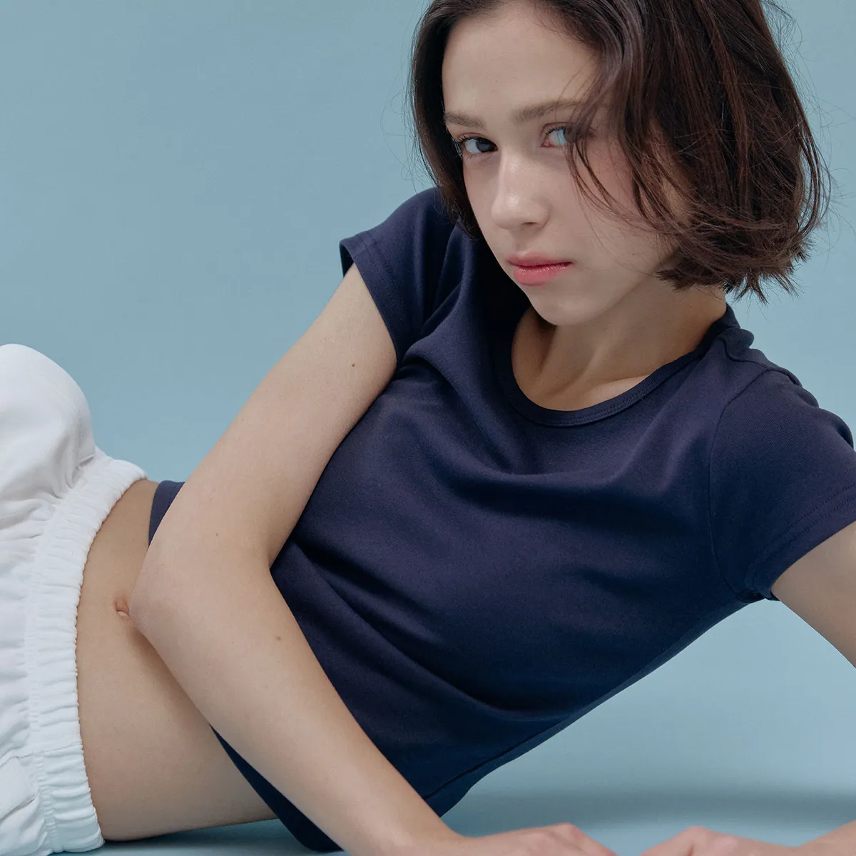 pure flex half t-shirts (navy) - 감도 깊은 취향 셀렉트샵 29CM