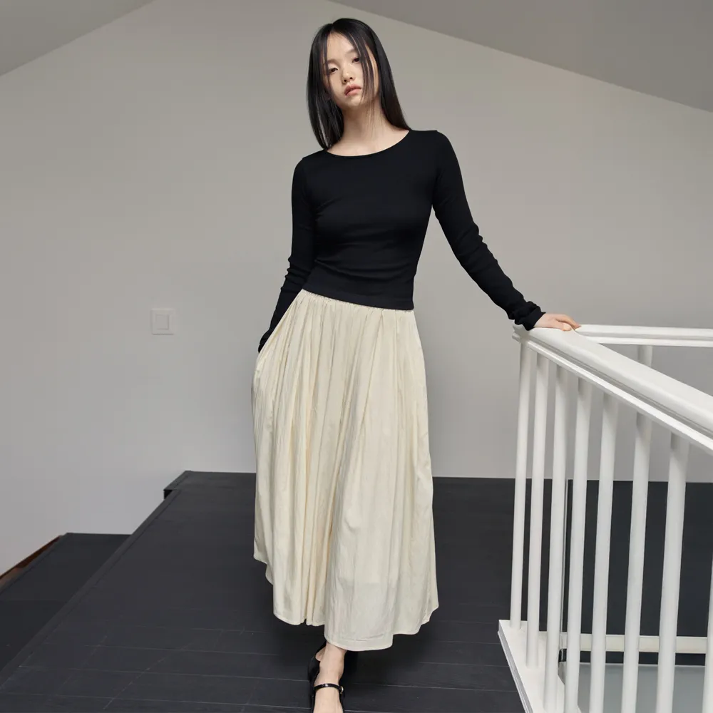 Gather Long Skirts (Ivory) - 감도 깊은 취향 셀렉트샵 29CM