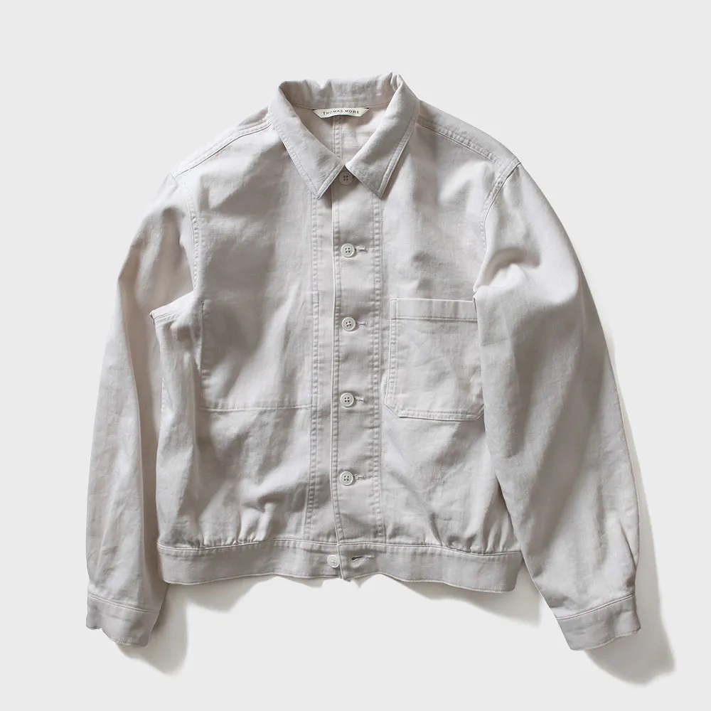 TF1-JK02 포켓 워시드 자켓 - 화이트 샌드 - 감도 깊은 취향 셀렉트샵 29CM