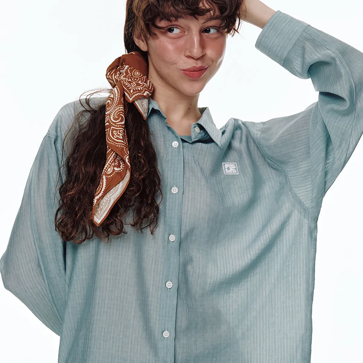 CENTAUR WRINKLE OVER FIT SHIRT_BLUE - 감도 깊은 취향 셀렉트샵 29CM