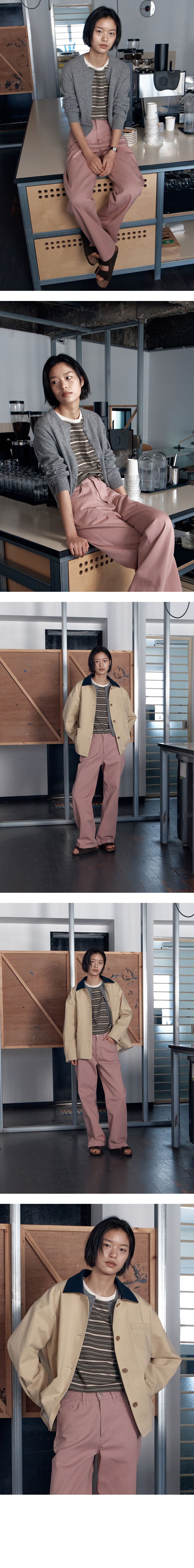 6th / curly sue crop t -shirt - khaki - 감도 깊은 취향 셀렉트샵 29CM