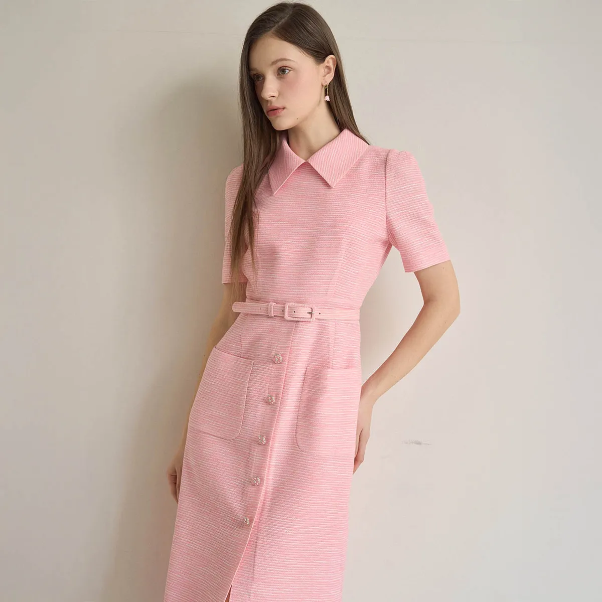 25SS 칼라 115 원파인데이 파르페 트위드원피스 핑크 - 감도 깊은 취향 셀렉트샵 29CM