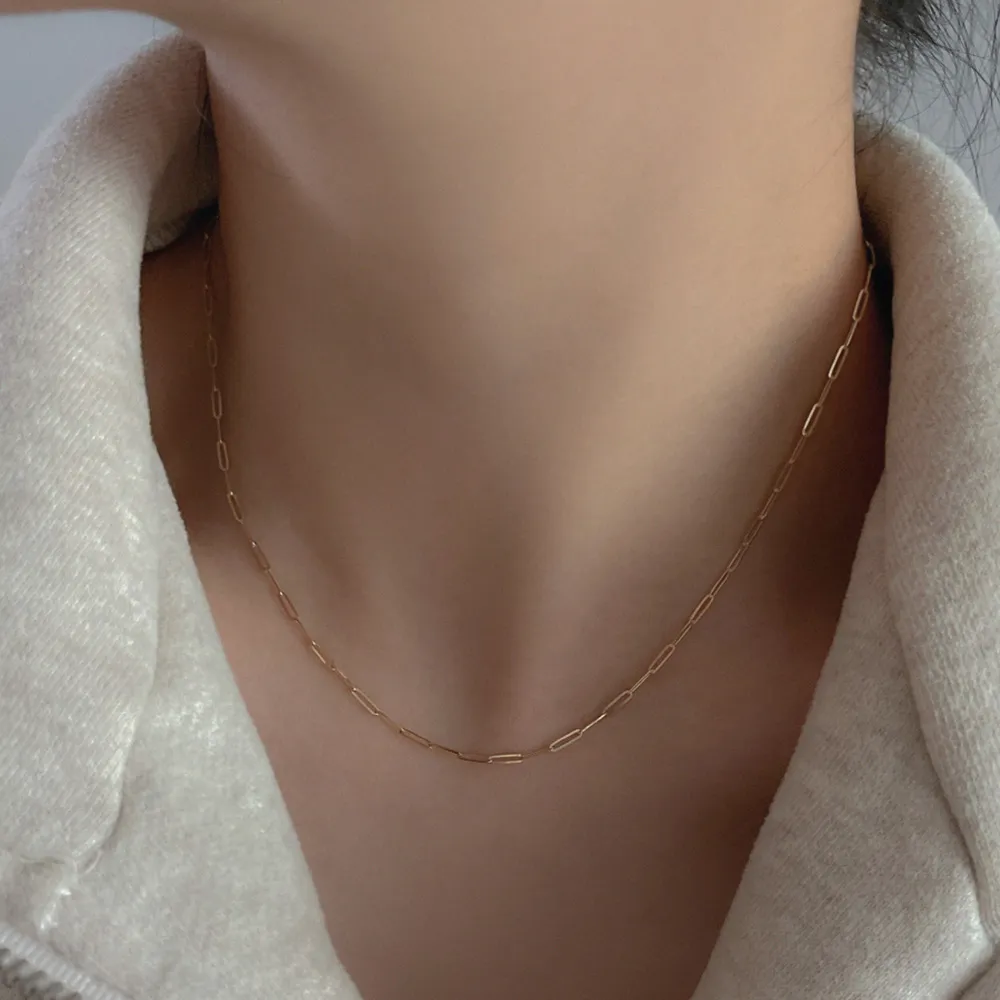 14k gold 앙스 미니 클립체인 목걸이 - 감도 깊은 취향 셀렉트샵 29CM