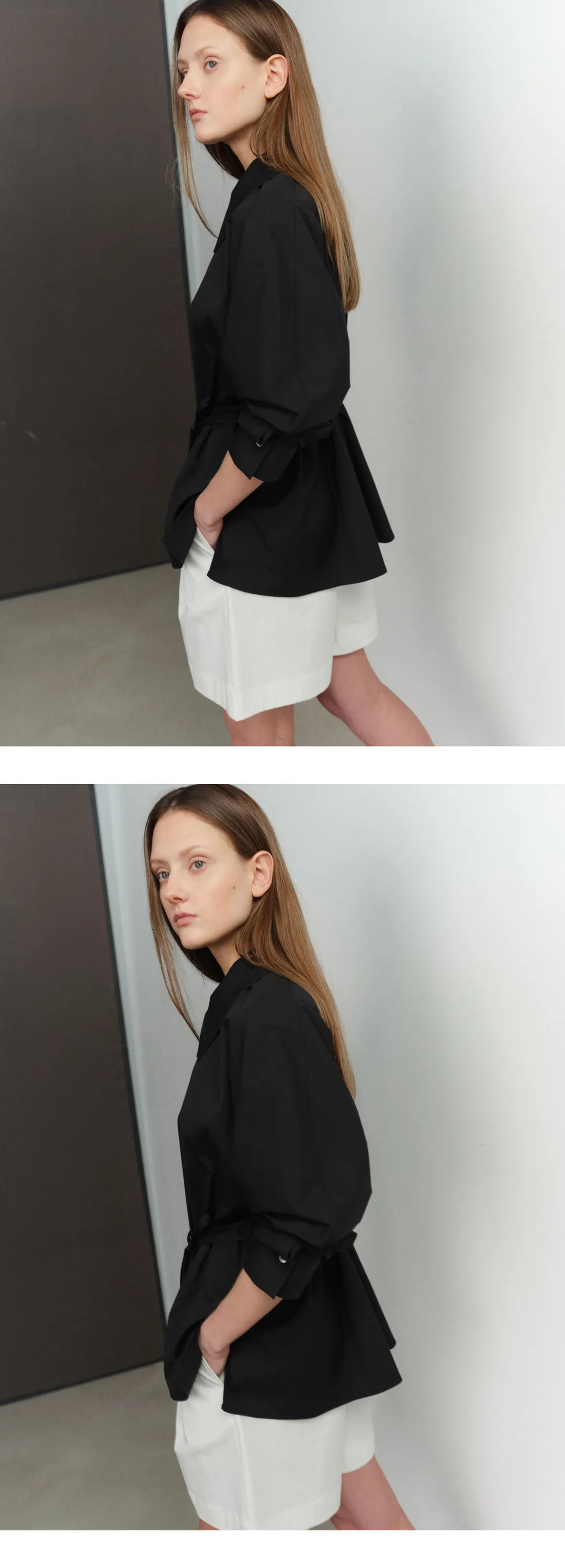 DRAWSTRING BLOUSE (BLACK) - 감도 깊은 취향 셀렉트샵 29CM