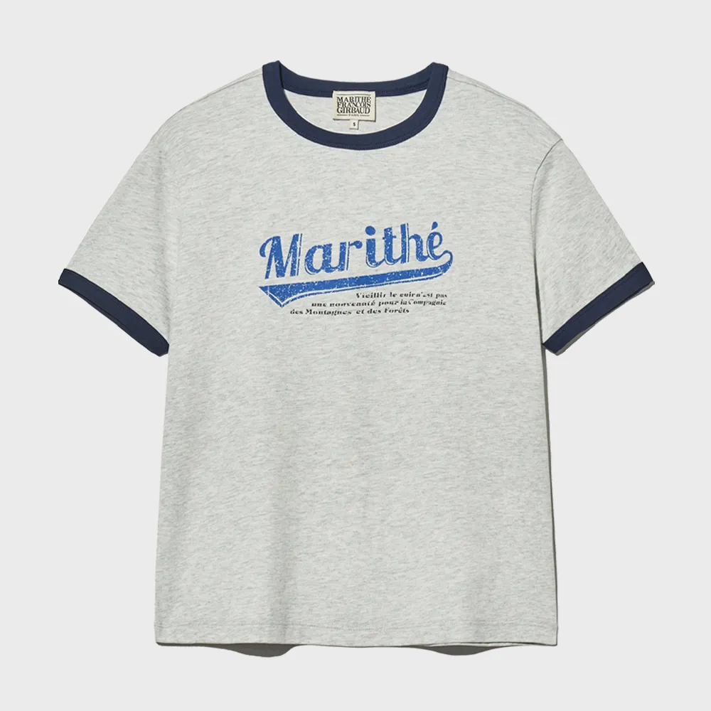 W VINTAGE BASEBALL RINGER TEE light heather gray - 감도 깊은 취향 셀렉트샵 29CM