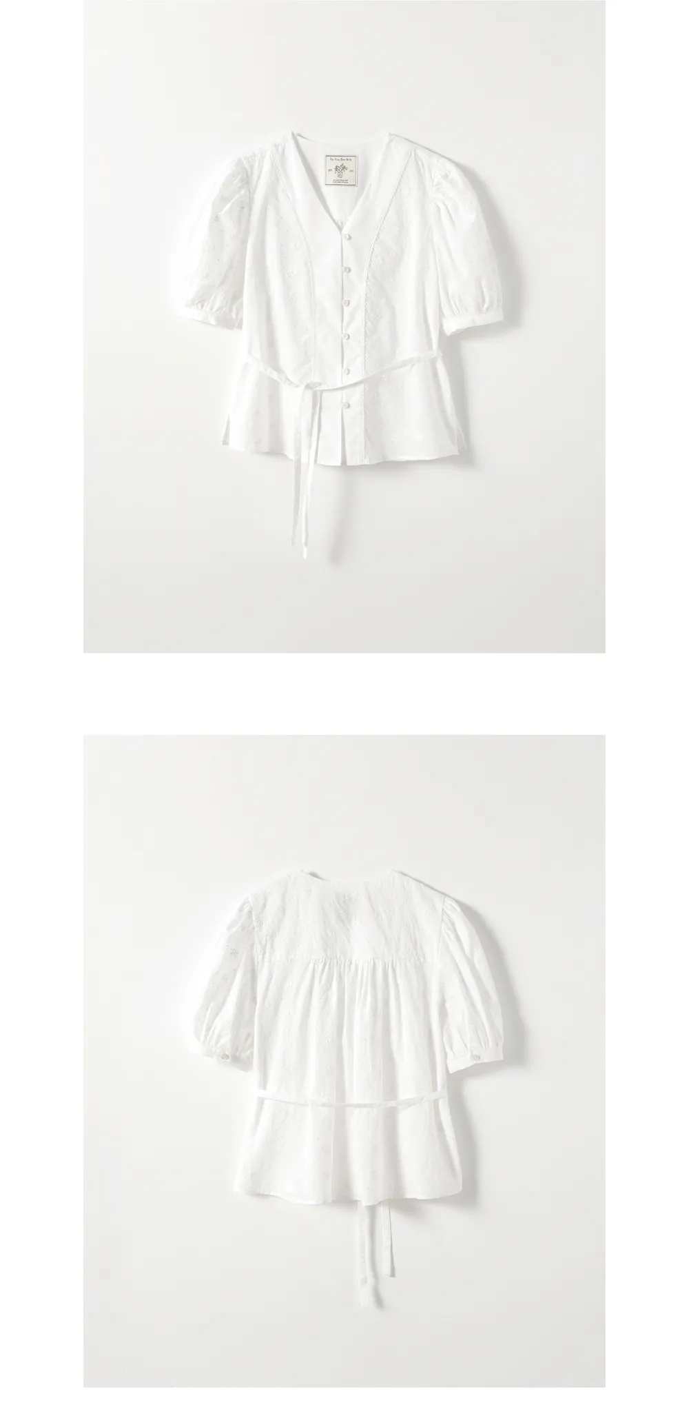 Loen Flower V-neck Blouse (Black) - 감도 깊은 취향 셀렉트샵 29CM