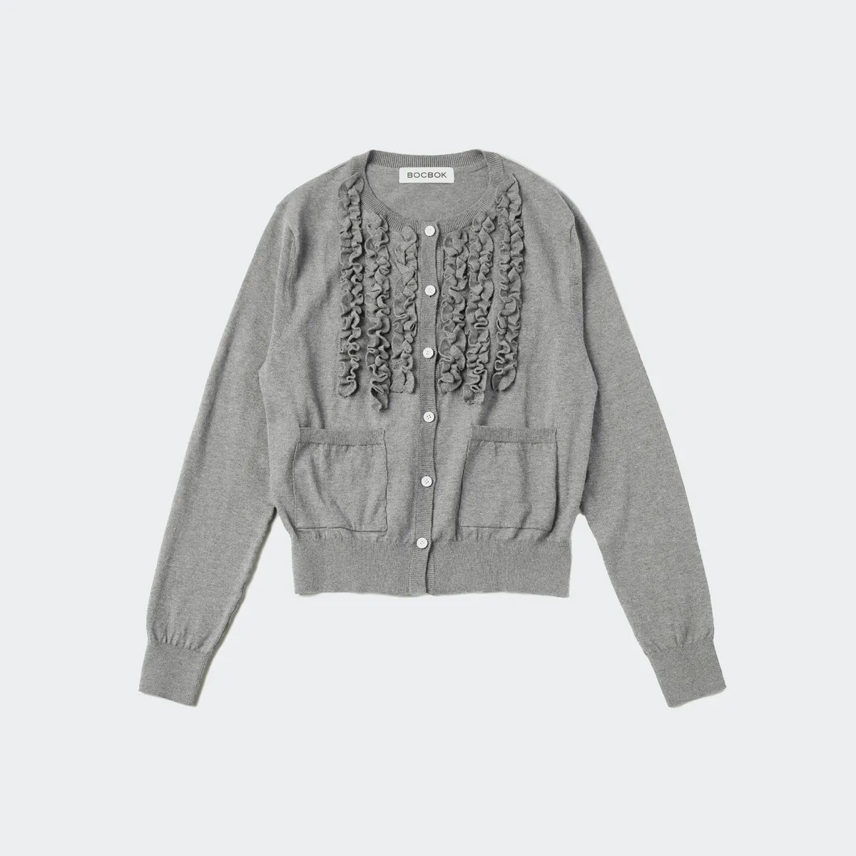 SPRING FRILL-FRILL CARDIGAN (LIGHT GREY) - 감도 깊은 취향 셀렉트샵 29CM