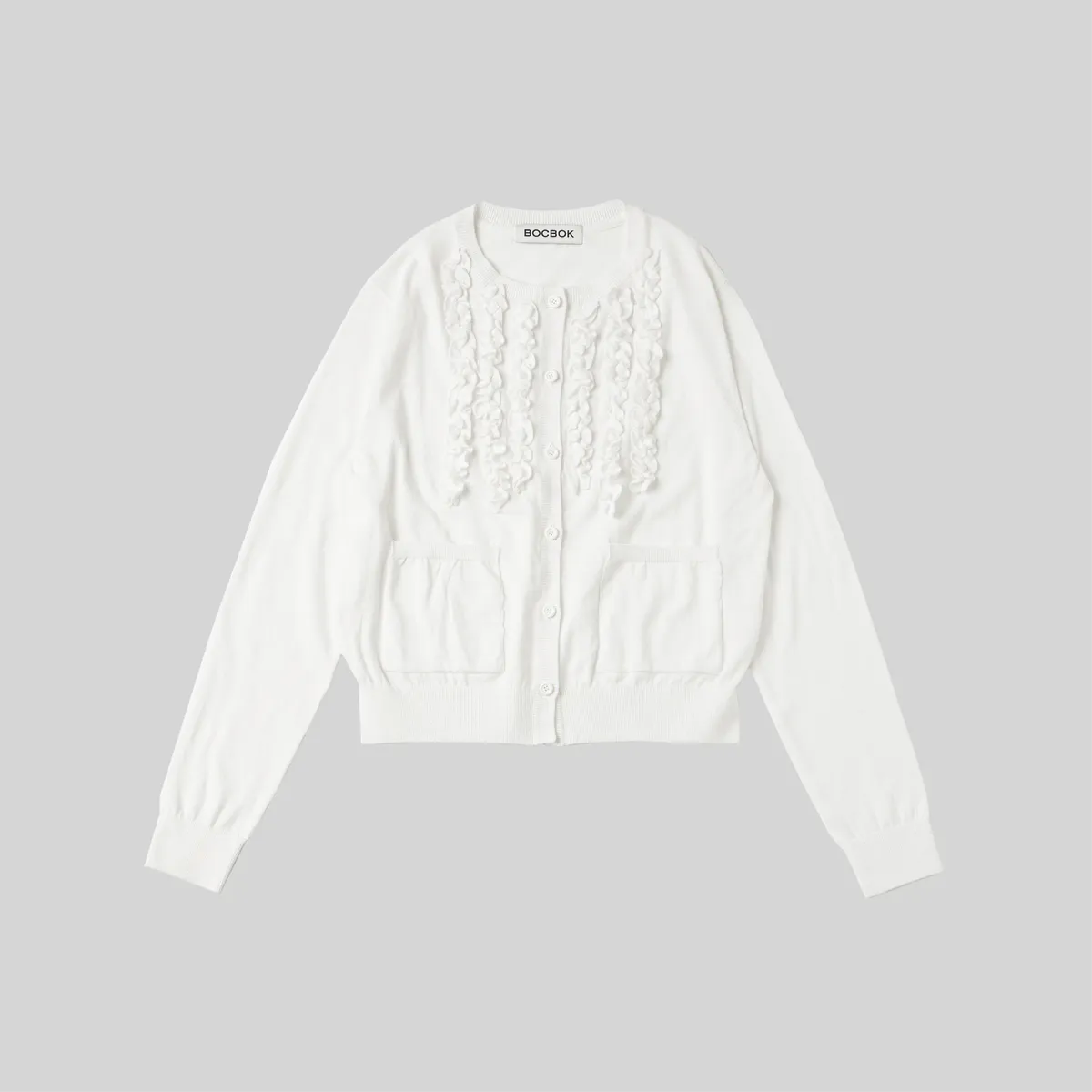 SPRING FRILL-FRILL CARDIGAN (WHITE) - 감도 깊은 취향 셀렉트샵 29CM
