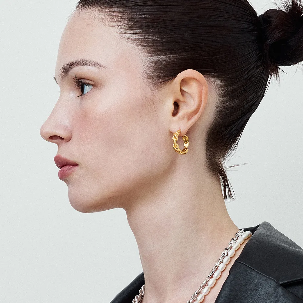 X Row Hoops - 감도 깊은 취향 셀렉트샵 29CM