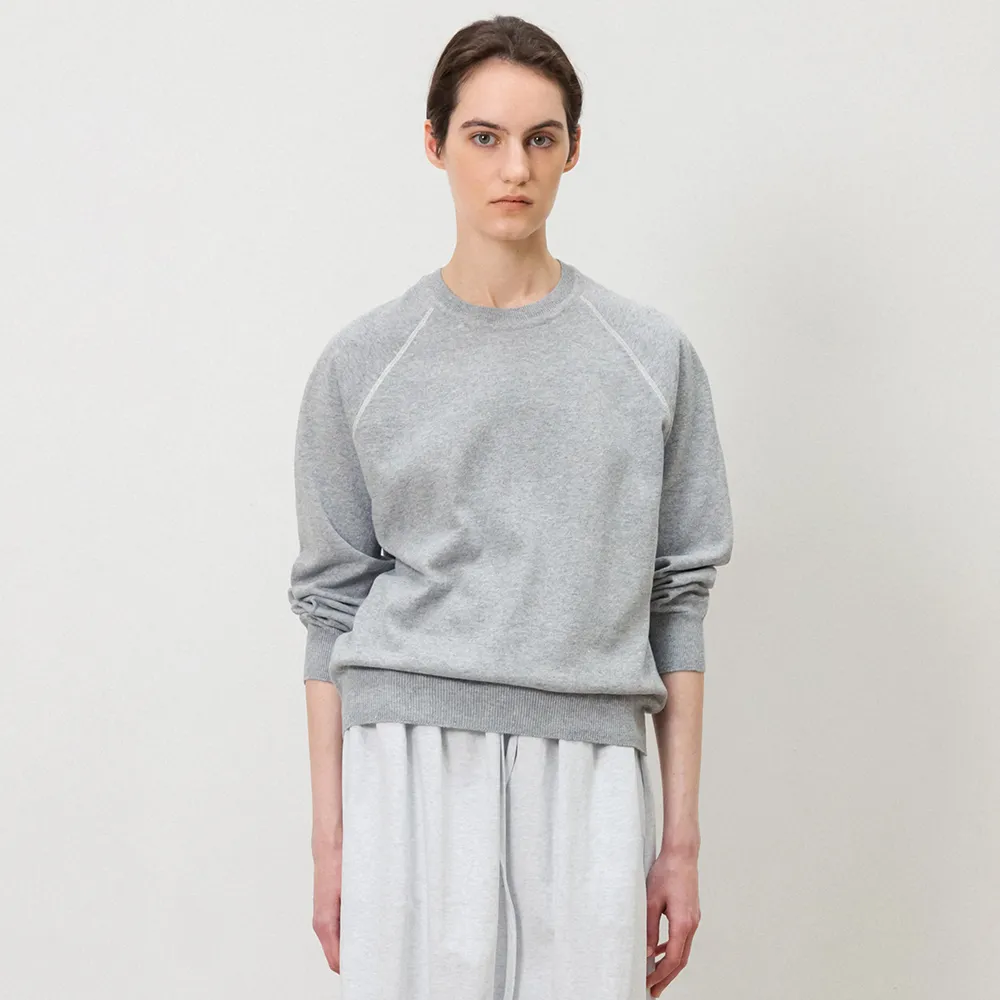 Summer Stitch Ted Raglan Knit in Light gray - 감도 깊은 취향 셀렉트샵 29CM