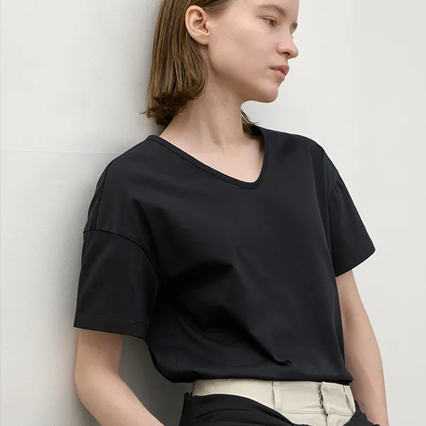ESSENTIAL V-NECK LOOSE TEE(Z-T-6822)_4Colors - 감도 깊은 취향 셀렉트샵 29CM
