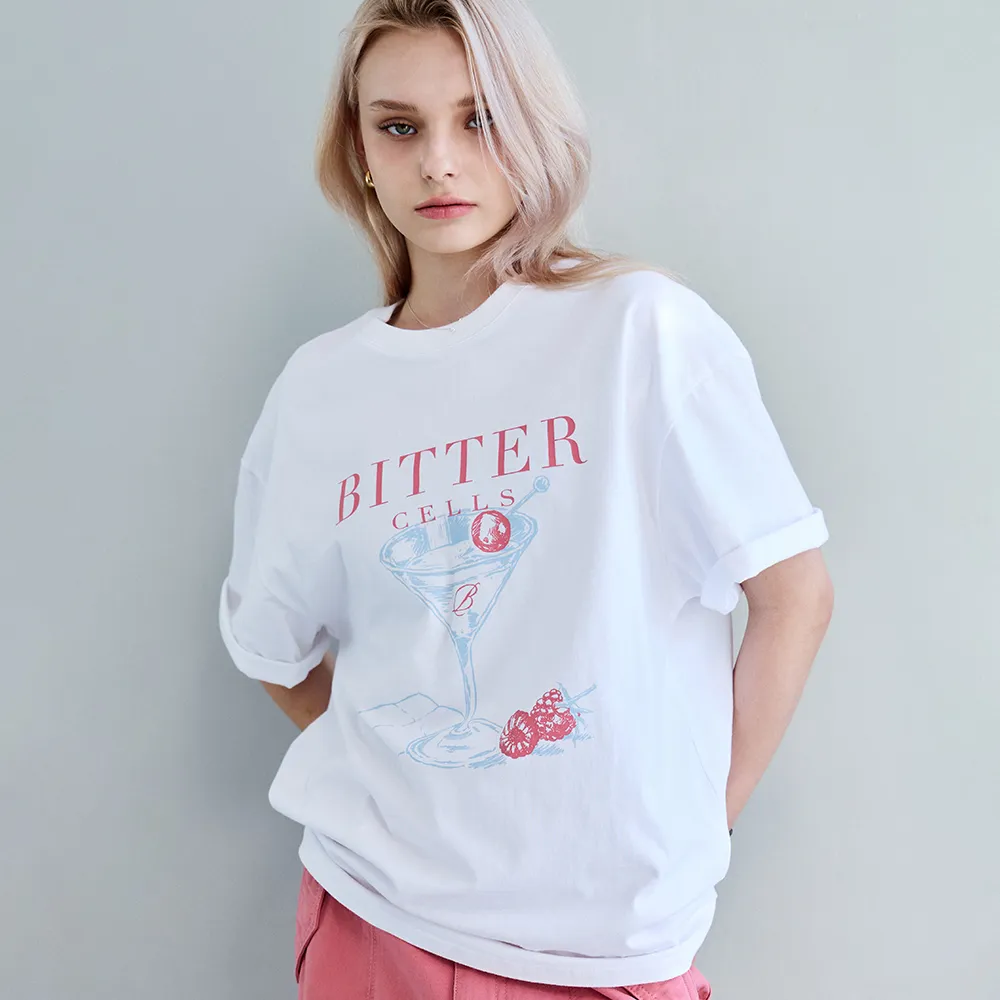 Cocktail Love Tee-White - 감도 깊은 취향 셀렉트샵 29CM