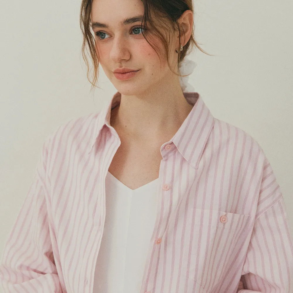 타이 스트라이프 셔츠_pink - 감도 깊은 취향 셀렉트샵 29CM