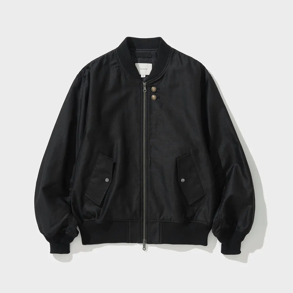 FLANDERS MOLESKIN MA-1 JACKET (BLACK) - 감도 깊은 취향 셀렉트샵 29CM