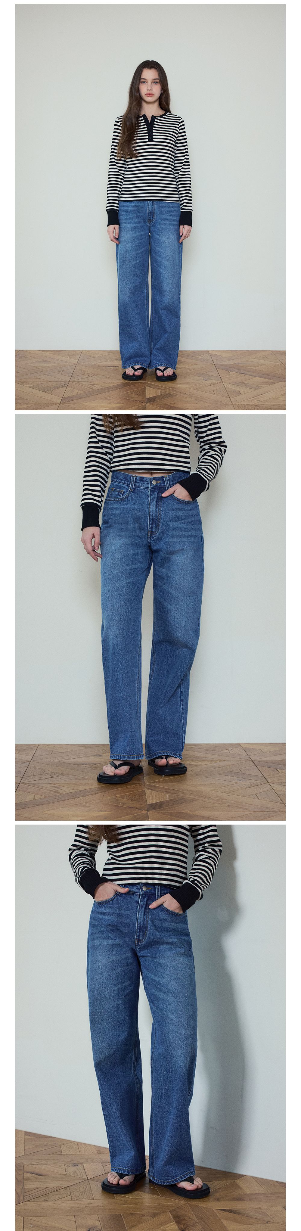 W/Relaxed Cat Washed Denim Pants_Blue(WC25-PT02) - 감도 깊은 취향 셀렉트샵 29CM