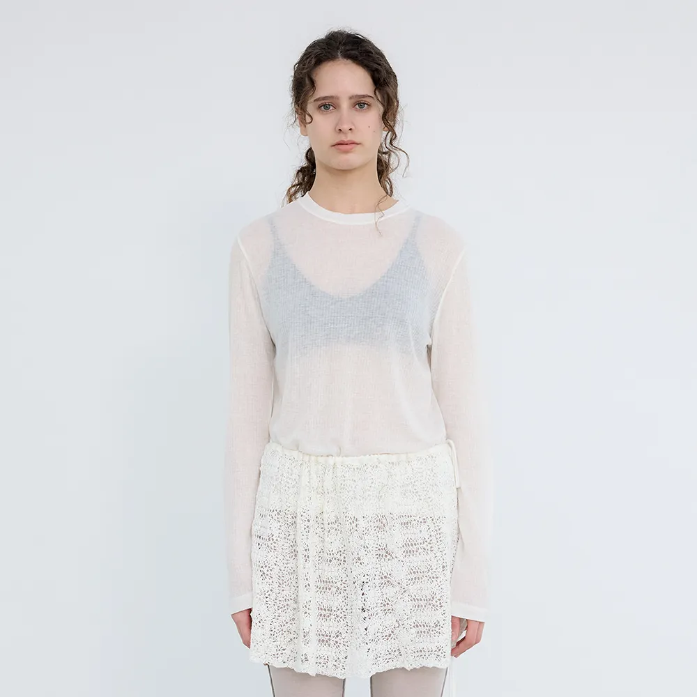 BASIC TENCEL LONG SLEEVE T-SHIRT, IVORY - 감도 깊은 취향 셀렉트샵 29CM