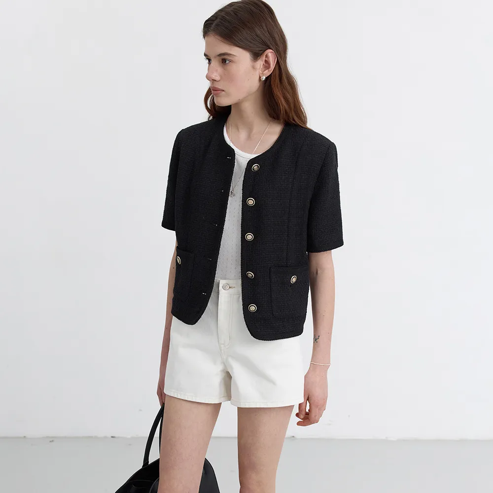 SUMMER TWEED JACKET BLACK_UDJA5B223BK - 감도 깊은 취향 셀렉트샵 29CM
