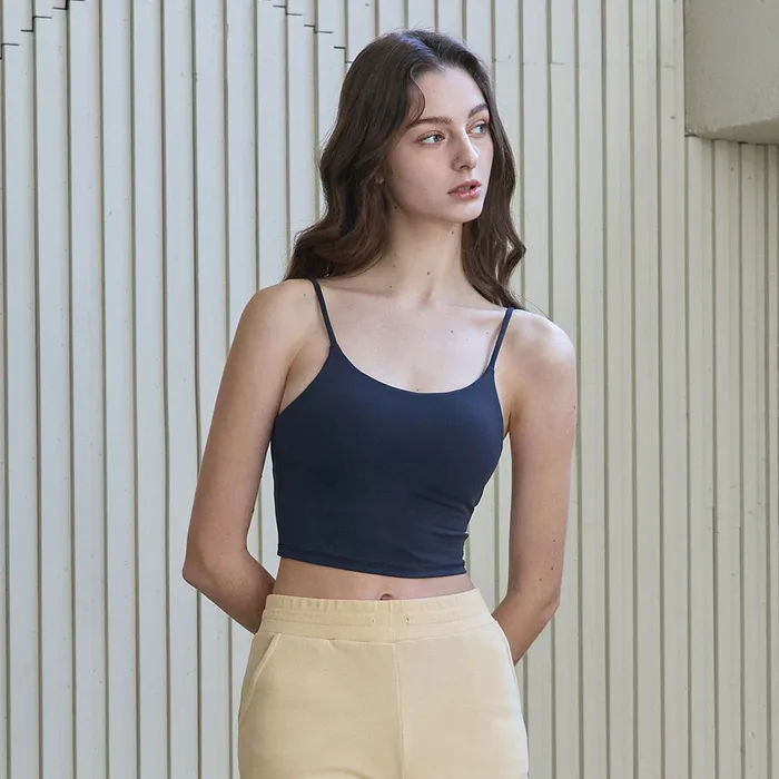 여성 요가복 DEVI-TS0011-네이비 도로시 크롭탑 - 감도 깊은 취향 셀렉트샵 29CM