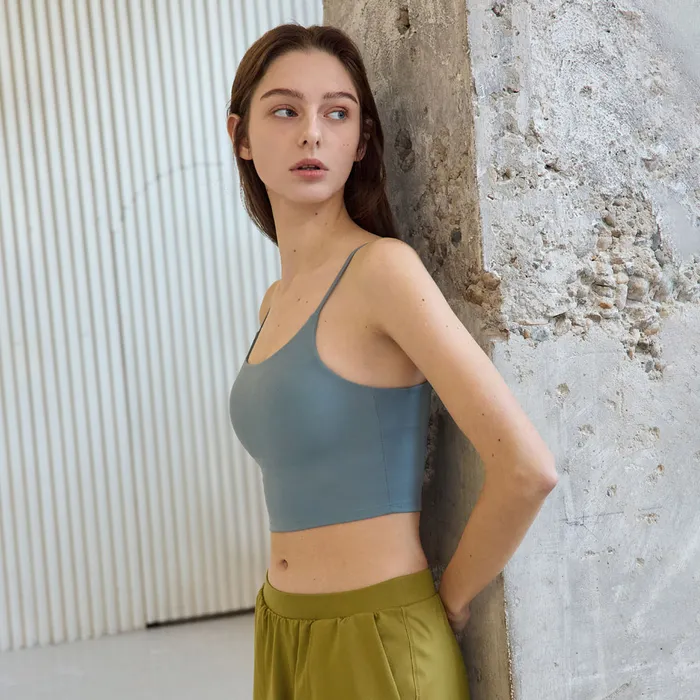 여성 요가복 DEVI-TS0011-페일블루 필라테스 도로시 크롭탑 - 감도 깊은 취향 셀렉트샵 29CM