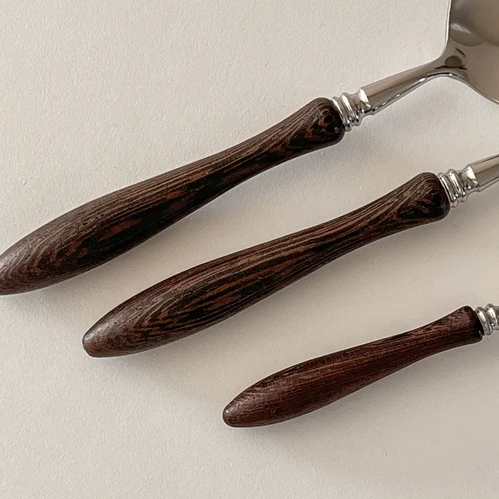 [EPOK 에포크] 웬지 우드 손잡이 커트러리 5종 - 감도 깊은 취향 셀렉트샵 29CM