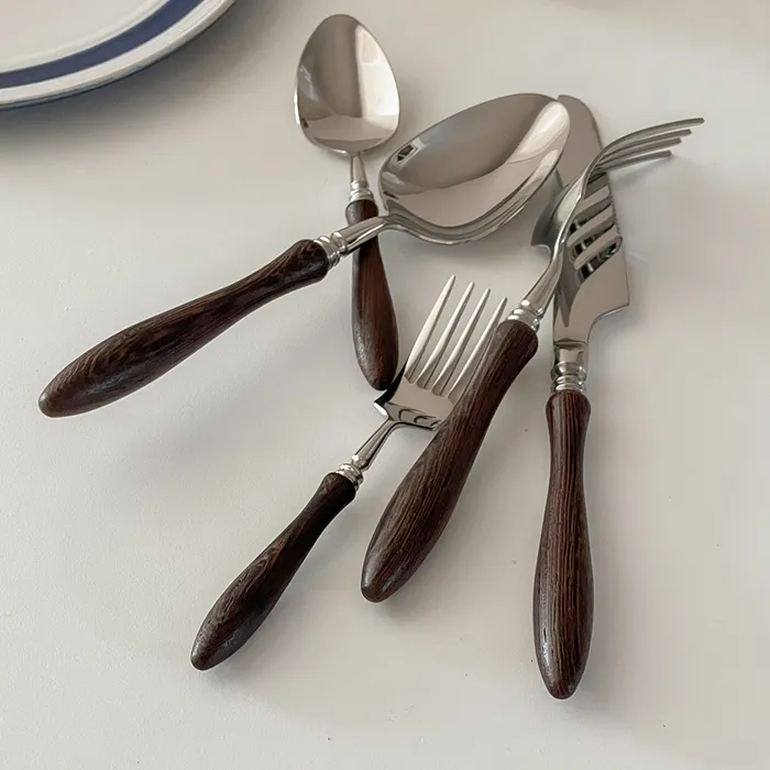 [EPOK 에포크] 웬지 우드 손잡이 커트러리 5종 - 감도 깊은 취향 셀렉트샵 29CM