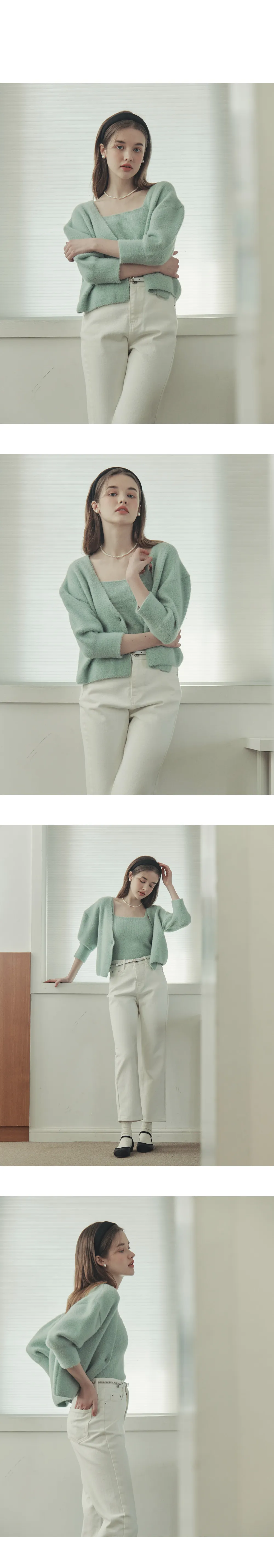 [SET] NEW 촉촉이 반팔 가디건 SET(3COL) Y5T016 - 감도 깊은 취향 셀렉트샵 29CM