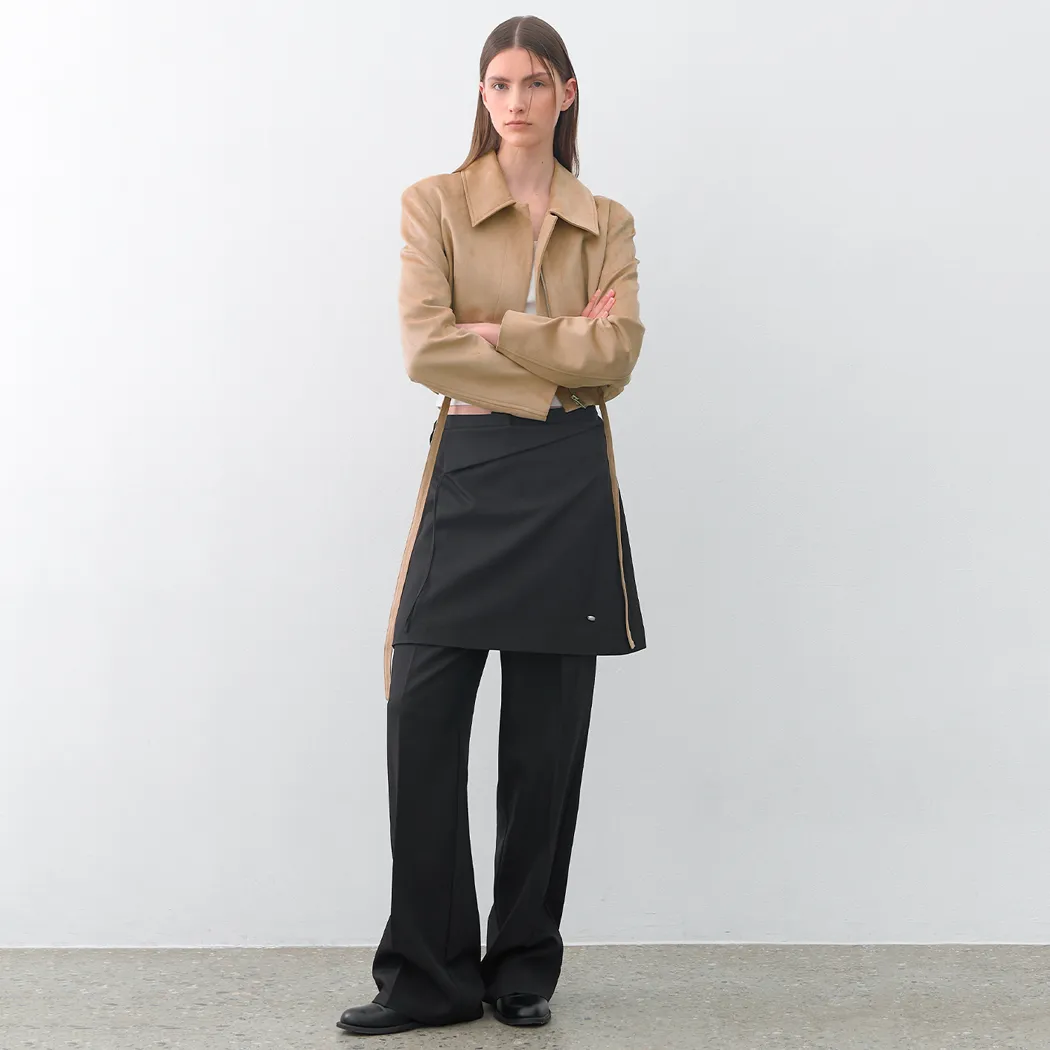 LAYERED SKIRT PANTS SET(PT-5617)_2Colors - 감도 깊은 취향 셀렉트샵 29CM