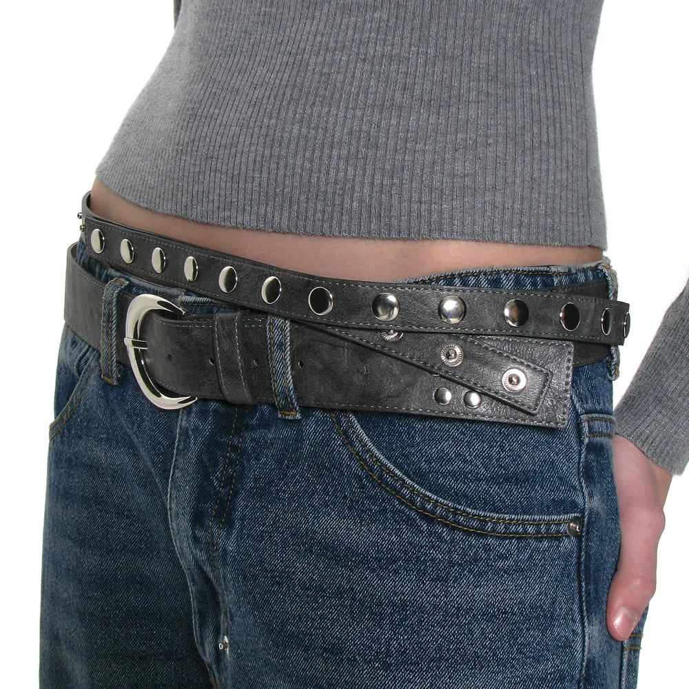 (SET) 3WAY DOUBLE LAYERED BELT_GREY - 감도 깊은 취향 셀렉트샵 29CM