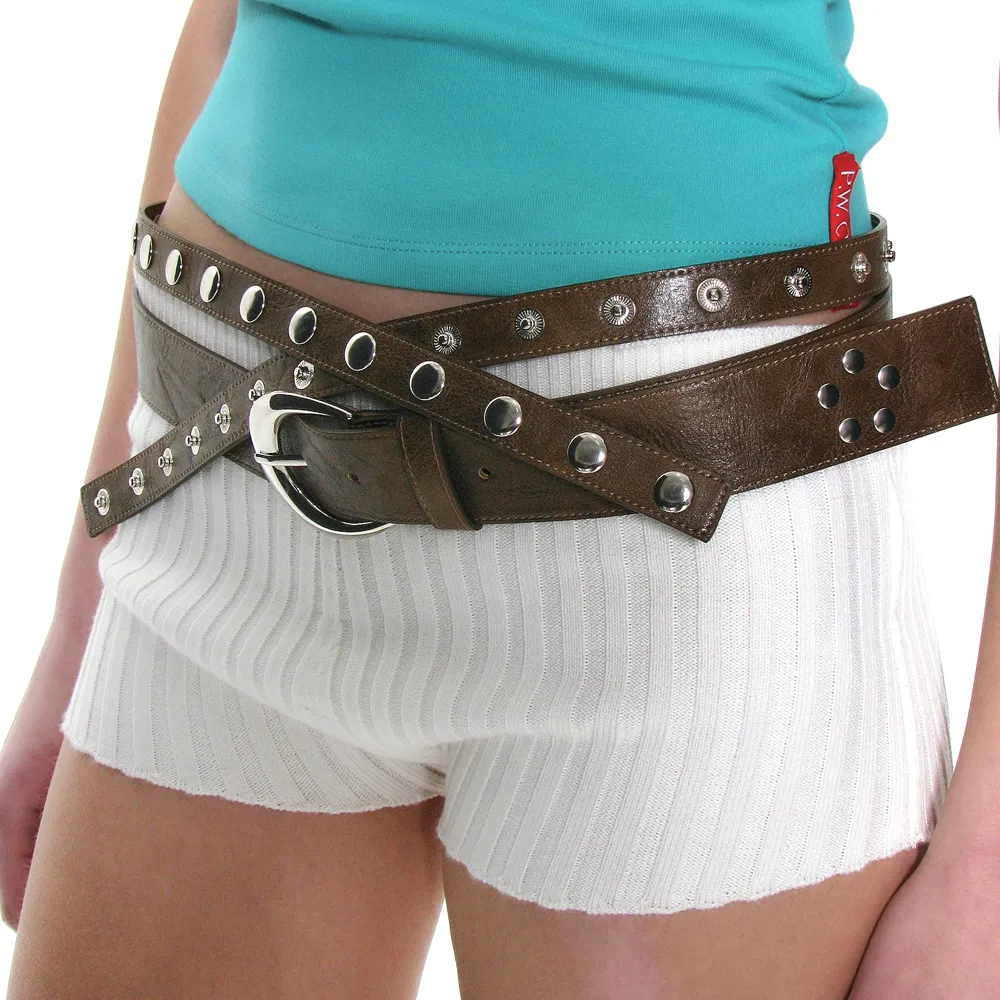 (SET) 3WAY DOUBLE LAYERED BELT_BROWN - 감도 깊은 취향 셀렉트샵 29CM