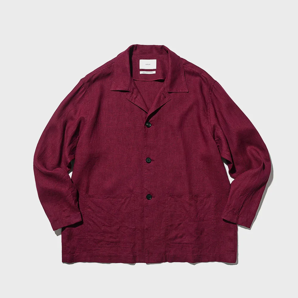 [25SS] Premium Linen Work Jacket - Wine - 감도 깊은 취향 셀렉트샵 29CM
