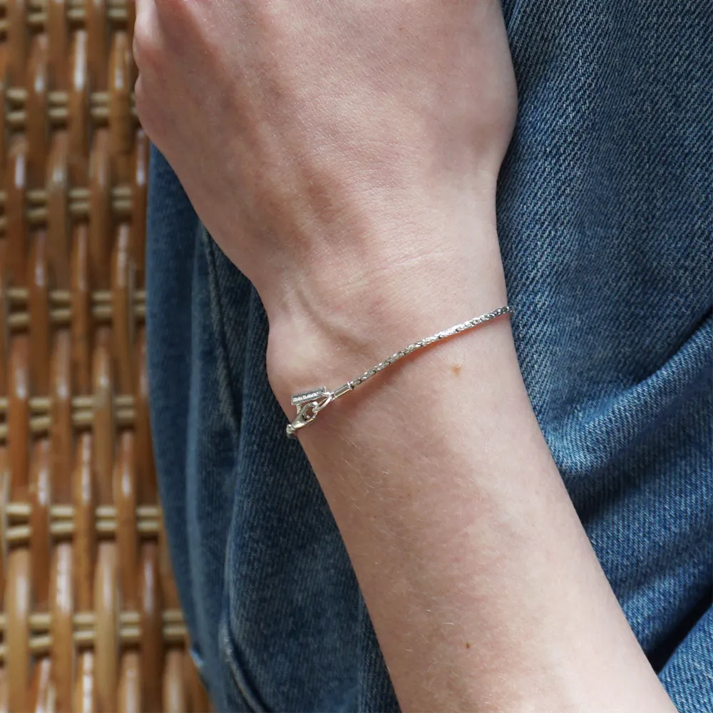 STRING ROPE CHAIN BRACELET SILVER - 감도 깊은 취향 셀렉트샵 29CM