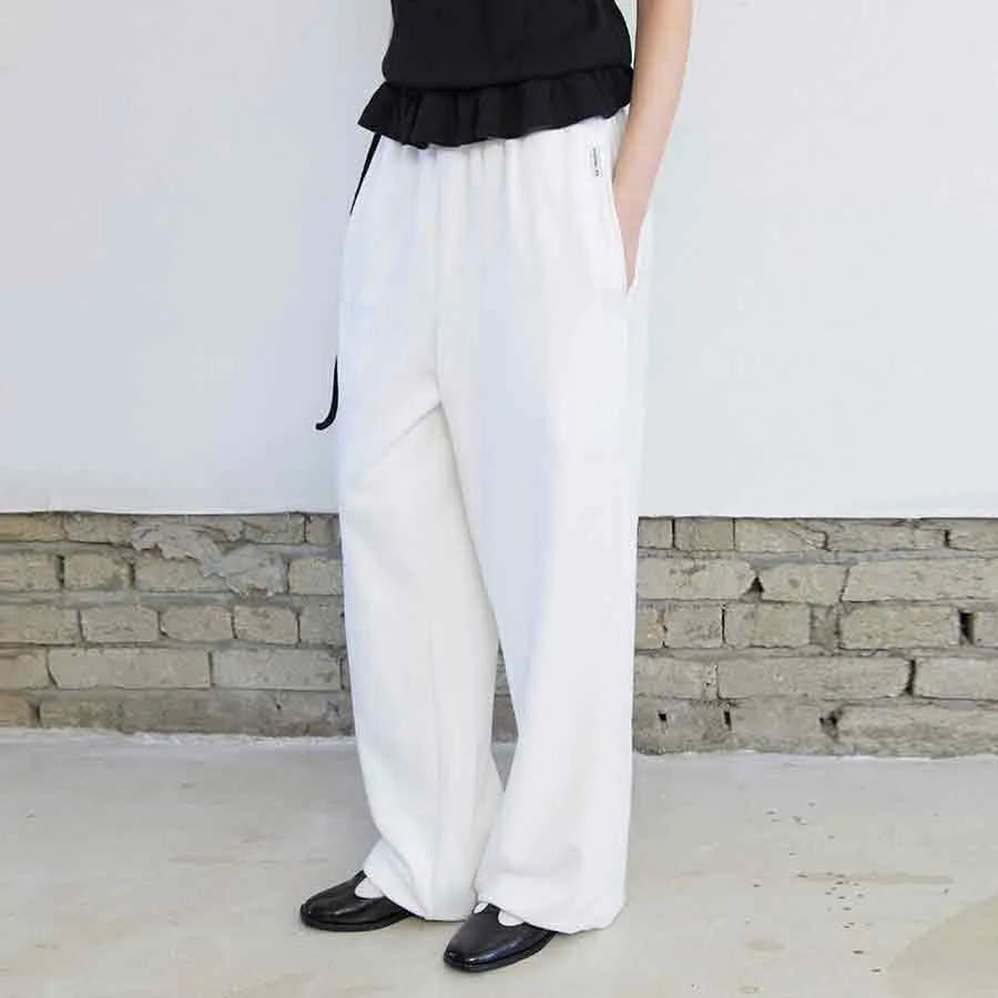 RS String Wide Sweat Pants White - 감도 깊은 취향 셀렉트샵 29CM