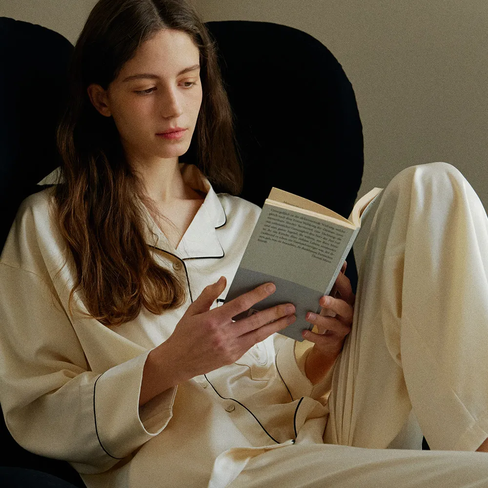 CLASSIC ROUND PAJAMA SET_royal ivory - 감도 깊은 취향 셀렉트샵 29CM