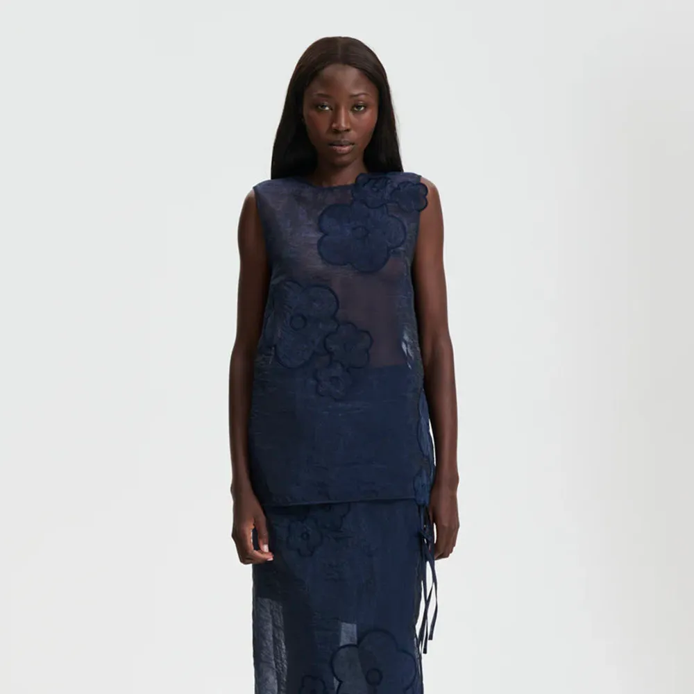 (W) ALBA TOP (NAVY) - 감도 깊은 취향 셀렉트샵 29CM