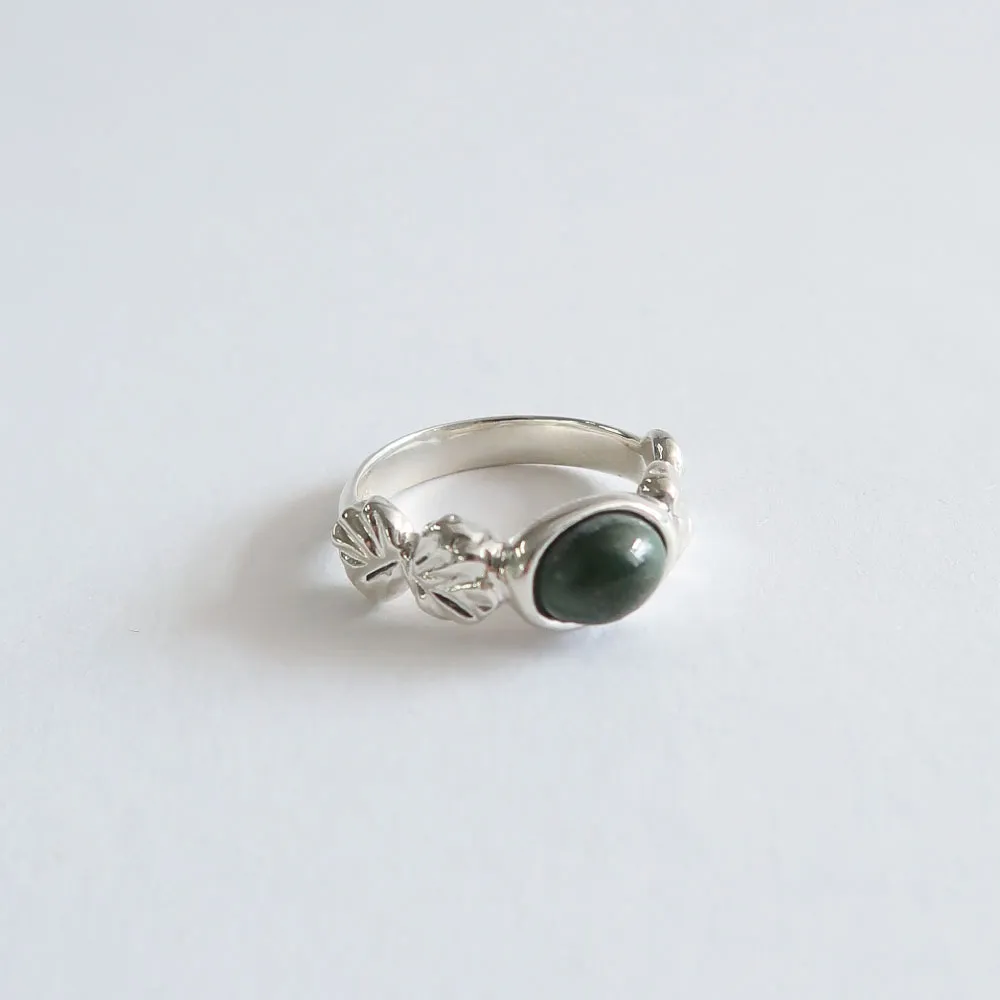 silver 925 Flower stone ring [DOL Spring leaf 03] - 감도 깊은 취향 셀렉트샵 29CM